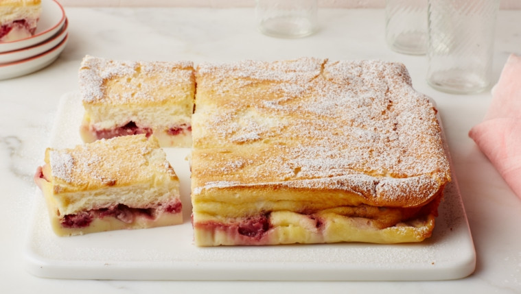 The Best Berry 3-Layer Magic Cake Recipe | Food Network UK