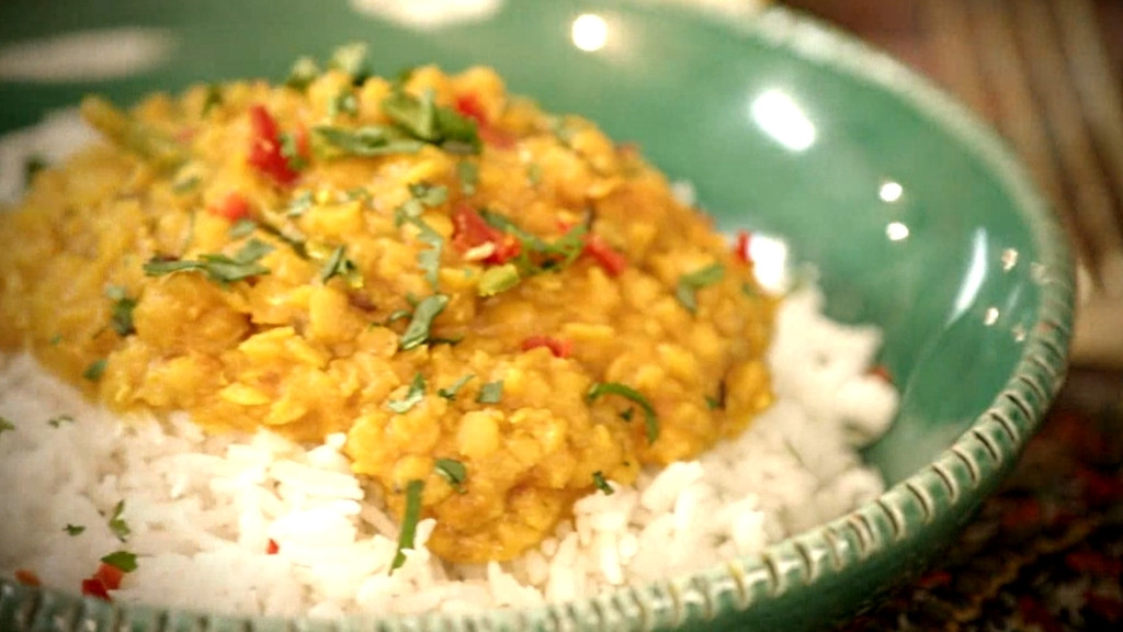 Easy Peasy Dhal with Rice Recipe | Food Network UK