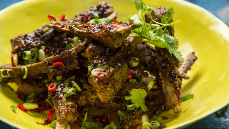 Lamb Ribs with a Hot and Spicy Sauce Recipe | Food Network UK