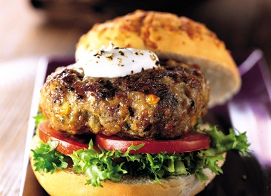 Lightning lamb burger Recipe | Food Network UK