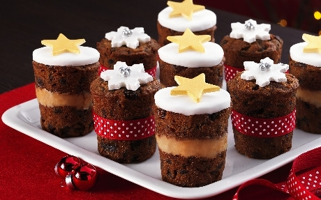 Mini Christmas Cakes Recipe | Food Network UK