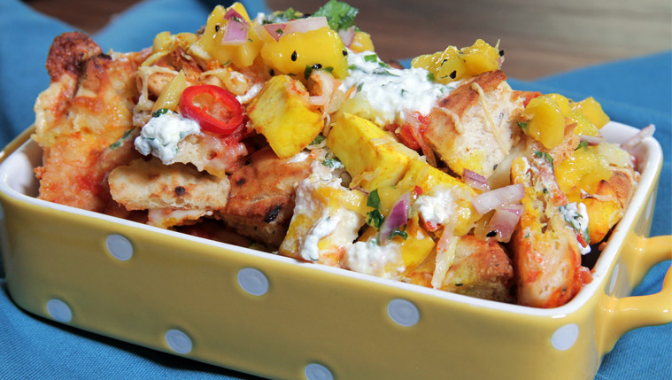 Naan-chos Recipe | Food Network UK