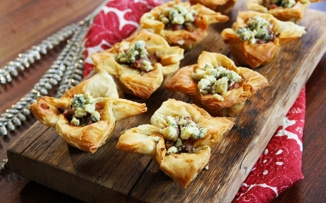 John Whaite's Poached Pear Filo Canapés Recipe | Food Network UK