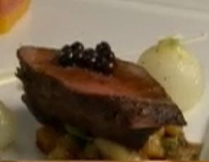 Roasted venison loin, grains, parsnip puree and sauce poivrade Recipe ...