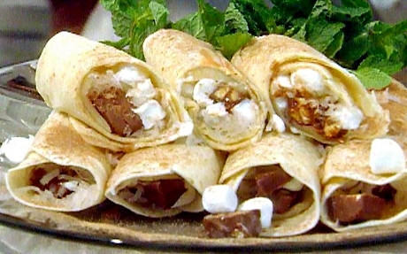 Tortilla Dessert Wraps Recipe | Food Network UK
