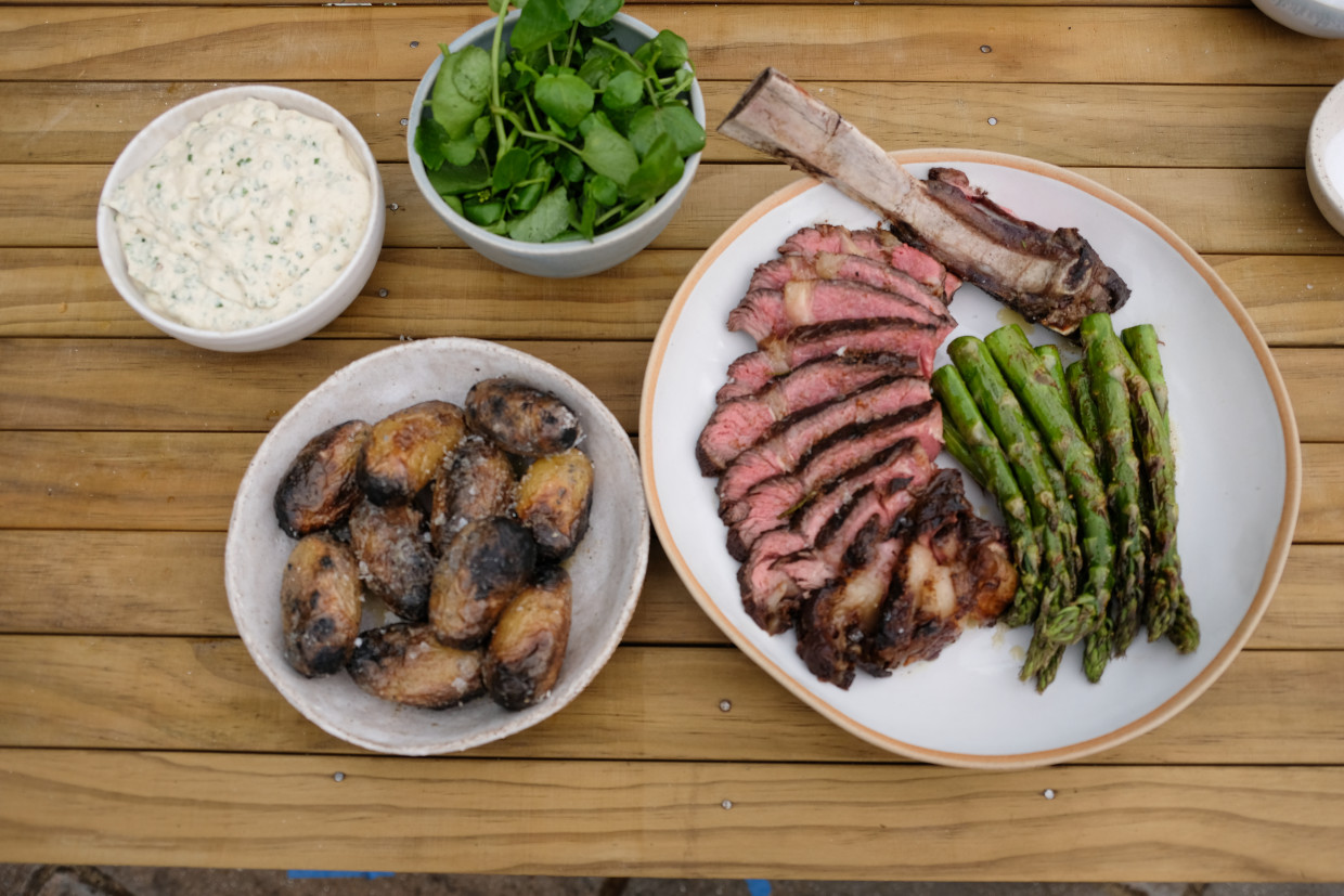 Tom Kerridge's Ultimate BBQ Rib Eye Steak Recipe | Food Network UK