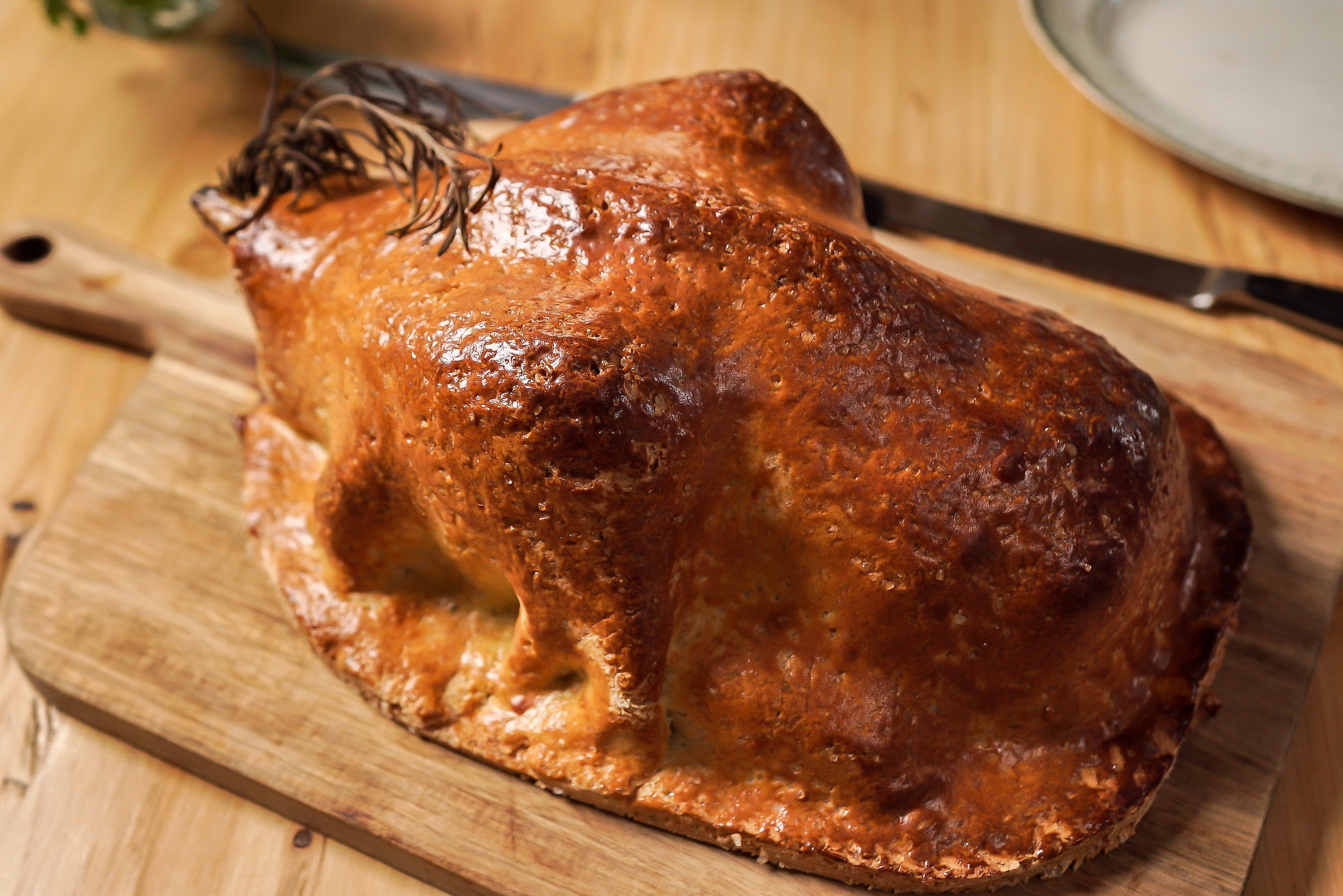 Michel Roux's Chicken with Honey and Rosemary Baked in a Salt Crust ...